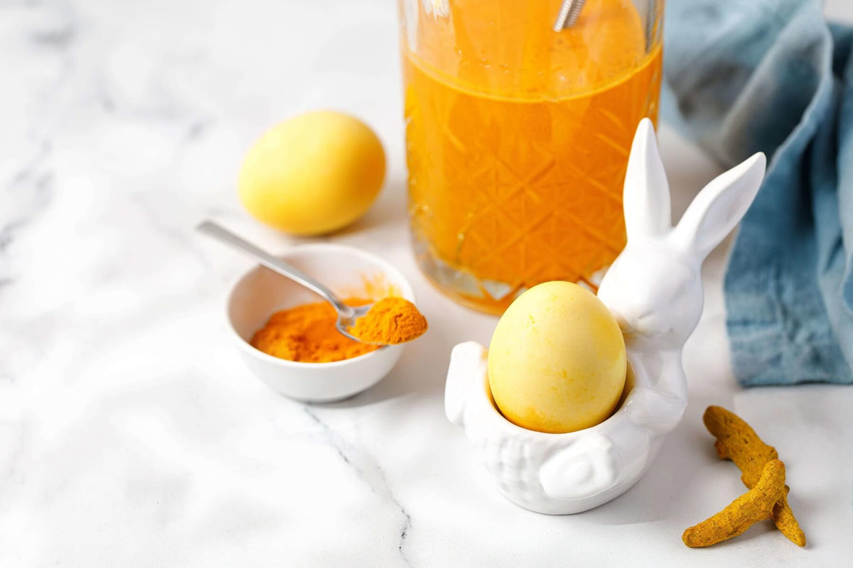 How To Dye Easter Eggs with Hawaii Nutrition Company Herbologie Turmer ...